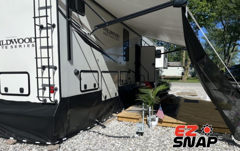 EZsnap RV Skirting Review Photos from Vicki Parks Awning | EZ Snap®